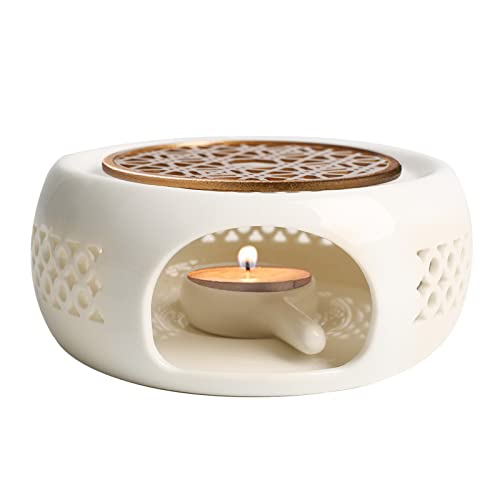 Teapot Warmer, Porcelain Tealight Heater Tealight Heater Without ...