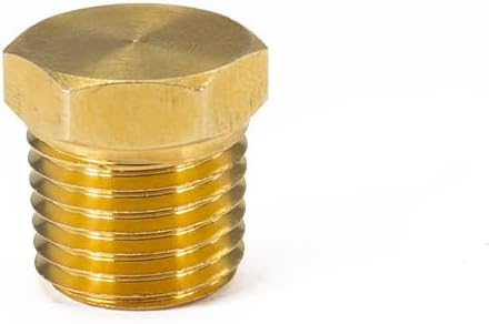 Amazon.com: 1/4" NPT Brass Plug Fitting : Industrial & Scientific