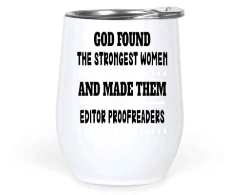 Amazon.com: Inspirational Gift God Gifted Editor - Proud Proofreader Gift for Strong Women - 12 ...