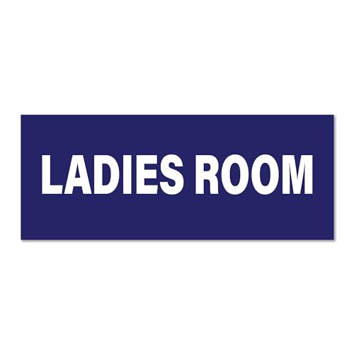 SIGN EVER Ladies Room Sign Board With Double side adhesive tape-Vinyl ...