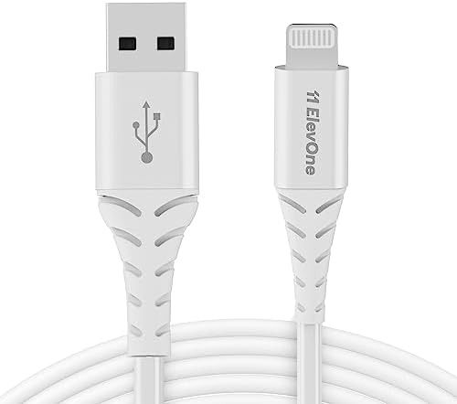 ElevOne USB to Lightning 2A Fast Charging, 480Mbps Data Sync Cable ...