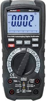 Metravi Digital T-RMS Auto-Ranging Multimeter 1000V AC RMS/1000V DC PRO ...