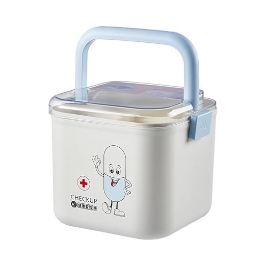 Jecrina Portable Medicine Box Travel Medical Kit Emergency Supplies ...