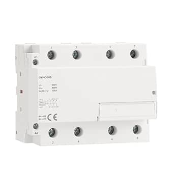 GYHC 4-Phase 100A AC contactor 220V 230V Rail Home Modular contactor ...