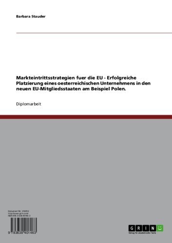 Amazon.com: Markteintrittsstrategien für die EU. Erfolgreiche ...