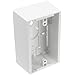 Amazon.com: Leviton 42777-1WA Surface Mount Backbox, Single Gang, White ...