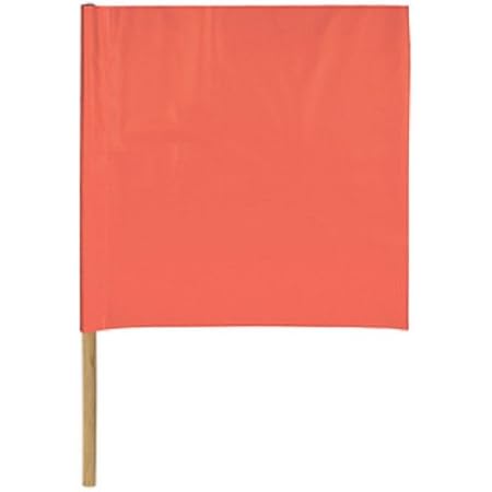 Amazon.com: VULCAN Safety Flag with Dowel - Bright Orange - Vinyl ...