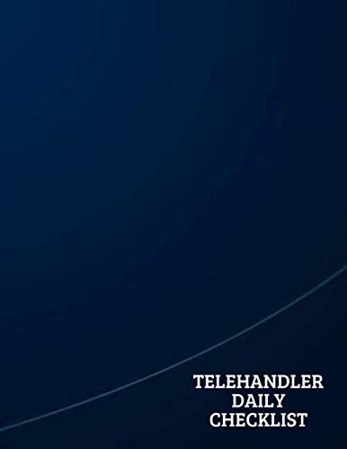 Telehandler Daily Checklist: Telescopic Handler Record Log Book ...