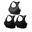 Match Womens Sports Bra Wirefree Seamless Padded Racerback Yoga Bra for ...