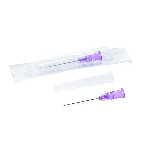 Snapklik.com : 24 Gauge 1 Inch Needle,Luer Lock Syringe Needles For ...