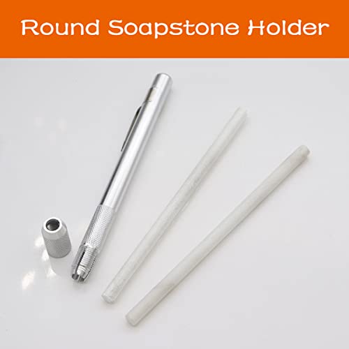 Snapklik.com : Seamaka 2 PCS Round Soapstone Holders