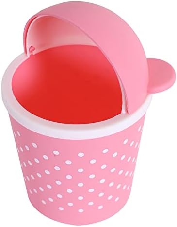 Fun Homes 3L Plastic Table Top Desk Mini Teddy Dustbin for Home with ...