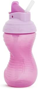 Amazon.com: Munchkin Mighty Grip Flip Straw 10oz Sippy Cups - Durable ...