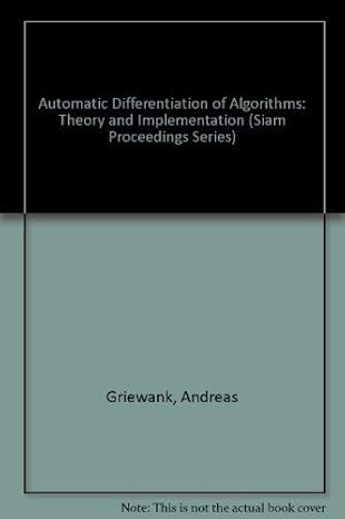 Amazon | Automatic Differentiation of Algorithms: Theory, Implementation, and Application (Siam ...