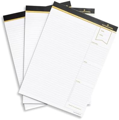 Day Designer Padfolio Inserts, 3-Pack Notepads | 8.25" x 11" | Premium ...