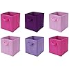 HomeLife Pink Set of 6 Assorted Foldable Storage Bin Organiser Pink ...