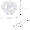 Amazon.com: Clear Plastic Individual Cupcake Container 40 Pieces Single ...