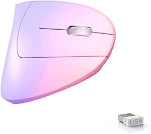 Amazon.com: Lekvey Wireless Vertical Mouse, Rechargeable Ergonomic ...