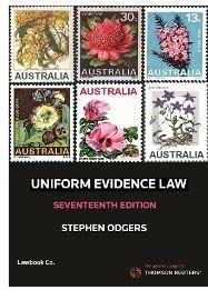Uniform Evidence Law 17e - Book : Odgers SC, Stephen: Amazon.com.au: Books