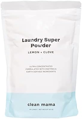 Amazon.com: Clean Mama Laundry Super Powder Detergent - Extra Strength ...
