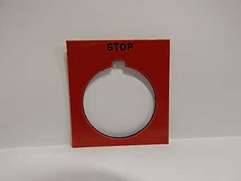 Square D 9001KN-202RP Stop Legend Plate: Electronic Component ...