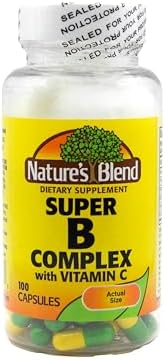 Amazon.com: Nature's Blend Super B with C 100 Capsules : Health & Household