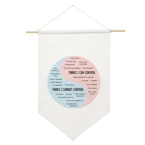 Amazon.com: Things I Can Control Banner Poster, Therapy Office Wall ...