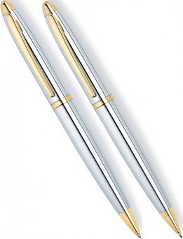 Penatia Lexington Chrome & Gold Set of 2 Pencil and Pen : Amazon.in ...