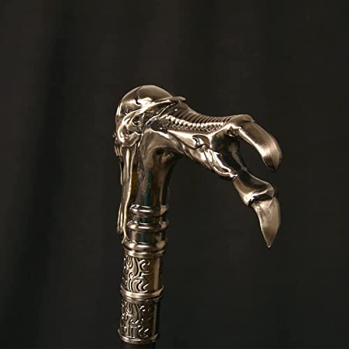Snapklik.com : 36 Skull Dragon Claw Metal T-Handle Gentlemans Walking ...