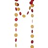 Amazon.com: Red and Gold Glitter Paper Garland Circle Dot Party Banner ...