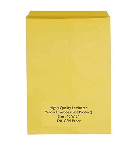 Yellow Laminated Paper Envelope By Deepa's Group Size 10x12 Inch Paper ...