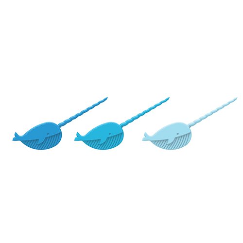 Amazon.com: TrueZoo 4238 Narwhal Snack Picks, 0.25" Height, 1" Width, 3 ...
