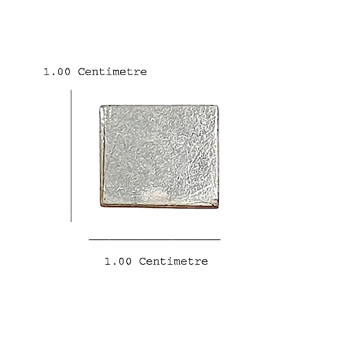 Sahiba Gems Solid Silver Square Piece Silver/Chandi Ka Tukra Chokor ...