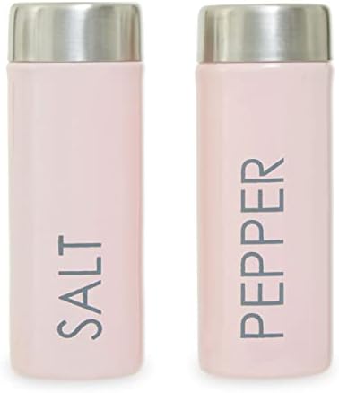 Premier Housewares Light Pink Salt and Pepper Set for Kitchen ...