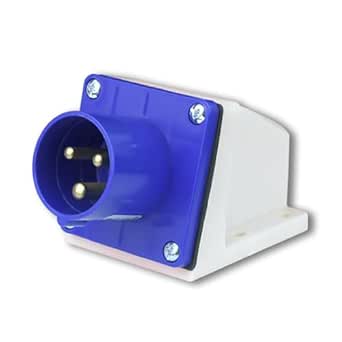Industrial Plug Sockets, 220V IP44 3 Pin Industrial Site Plugs, Wall ...