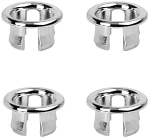 6 Pack Sink Overflow Ring Bathroom Sink Overflow Trim Ring Stainless ...