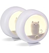 Attivolife Cat Magnetic Motion Sensor Light, Rechargeable Locker Night ...