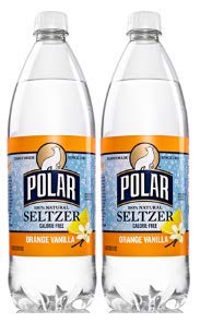 Amazon.com : Polar Seltzer Water, Orange Vanilla, 33.8 Fl Oz, 12 Count ...