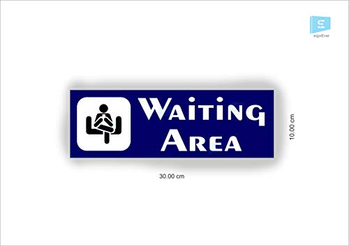 Buy SIGN EVER Waiting Area Sign Boards Office Hospital Bank Clinic ...