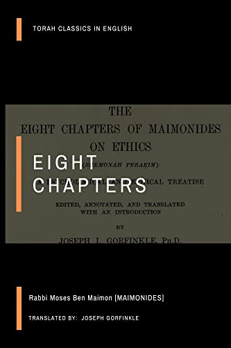 Eight Chapters: Torah classics in english edition of The Eight Chapters ...
