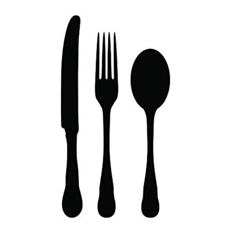 Amazon.com: RDW Kitchen Set Sticker - Decal - Die Cut - Utensils Knife ...