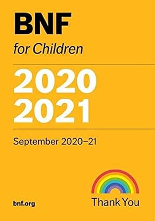 BNF for Children (BNFC) 2020-2021: Amazon.co.uk: Paediatric Formulary ...