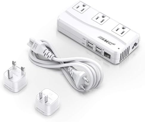 Amazon.com: BESTEK Universal Travel Adapter 220V to 110V Voltage ...