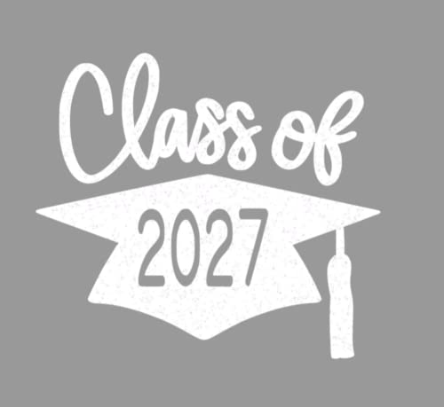 Amazon.com: Class Of 2027 Graduation Cap Vinyl Decal, Graduation T ...