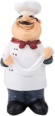 Amazon.com: VOSAREA Chef Decorative Sculpture Resin Chef Figurine Cook ...