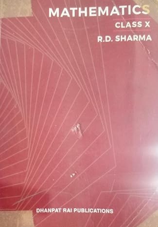 Mathematics Class 10 by RD Sharma (Second Hand & Used Book) (M ...