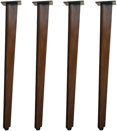 Amazon.com: QLLY 28 inch Slant Wooden Table Legs, Solid Wood Angled ...