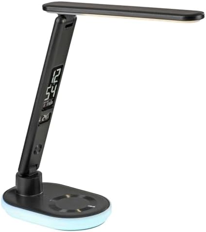 Just Light. LED-Schreibtischlampe - H 54 cm - Schwarz - Kunststoff ...