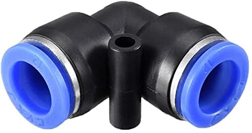 10mm x 10mm Tube Pneumatic Air Pipe Elbow Straight Push Connectors ...