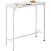 eSituro Bar Table, White Breakfast Table for Entryway, Living Room ...